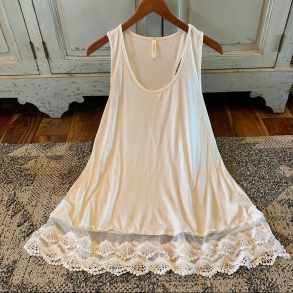 Figleaffashion | Tops | Restocked New White Crochet Lace Layering Tank ...